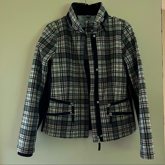 Bogner | Jackets & Coats | Rare Bogner Plaid Wool Soft Shell Jacket ...